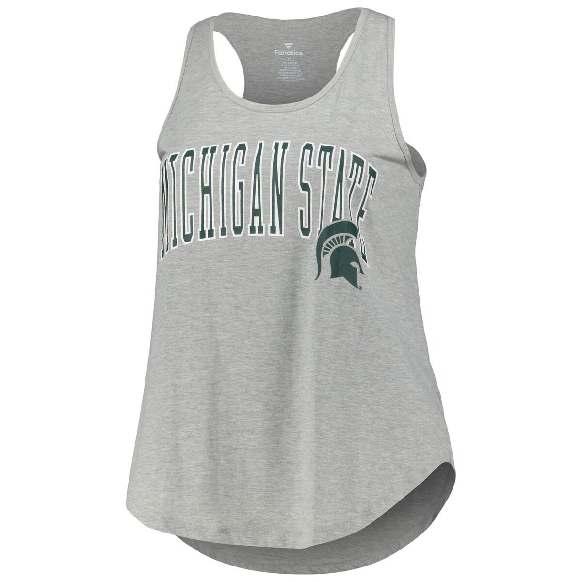 Profile NCAA Michigan State Spartans Arch Logo Racerback Scoop Neck ...