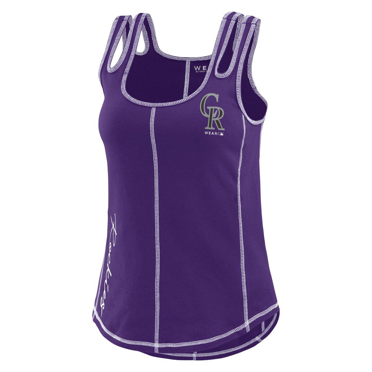 WEAR by Erin Andrews MLB Colorado Rockies Contrast Stitch Tank Top | Belk