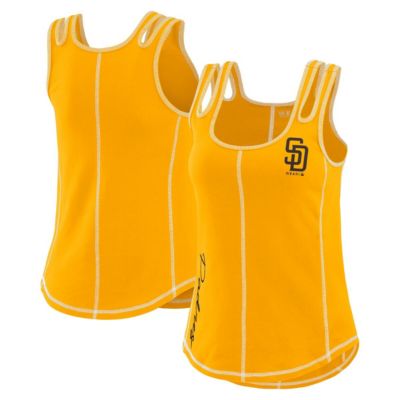 WEAR by Erin Andrews MLB San Diego Padres Contrast Stitch Tank Top | belk