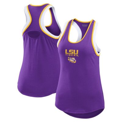 WEAR by Erin Andrews NCAA LSU Tigers Open Hole Razorback Tank Top | belk