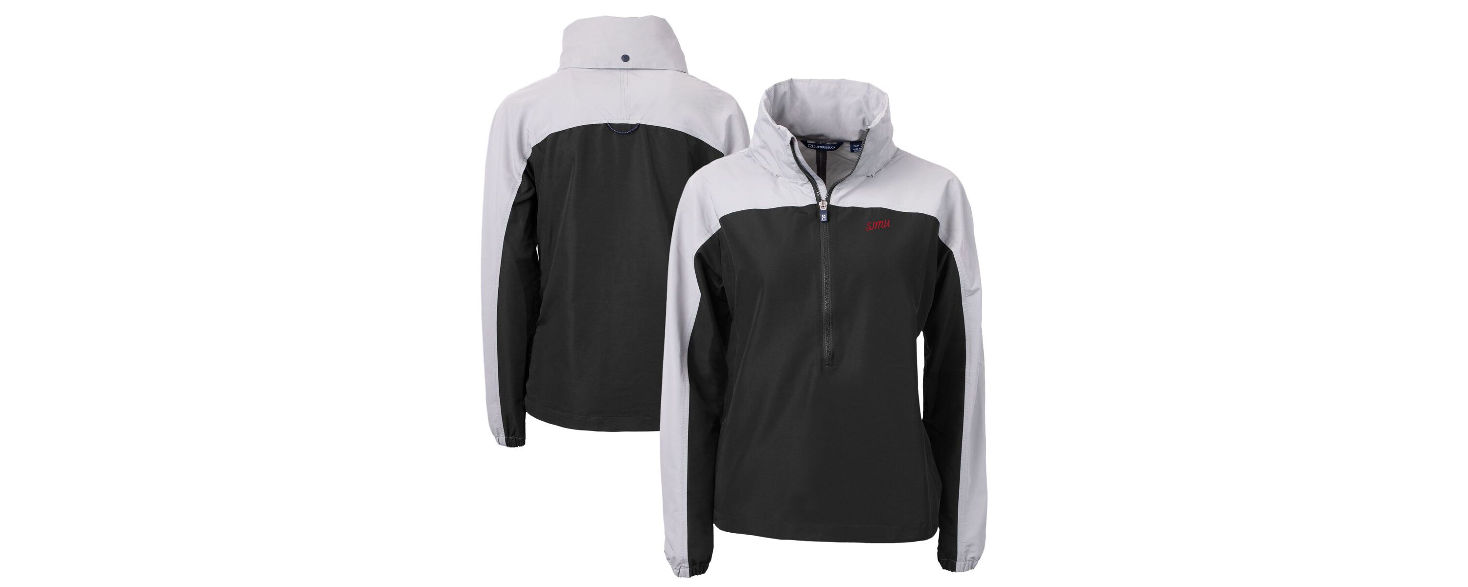 Cutter & Buck NCAA Black/Gray SMU Mustangs Vault Charter Eco Recycled ...