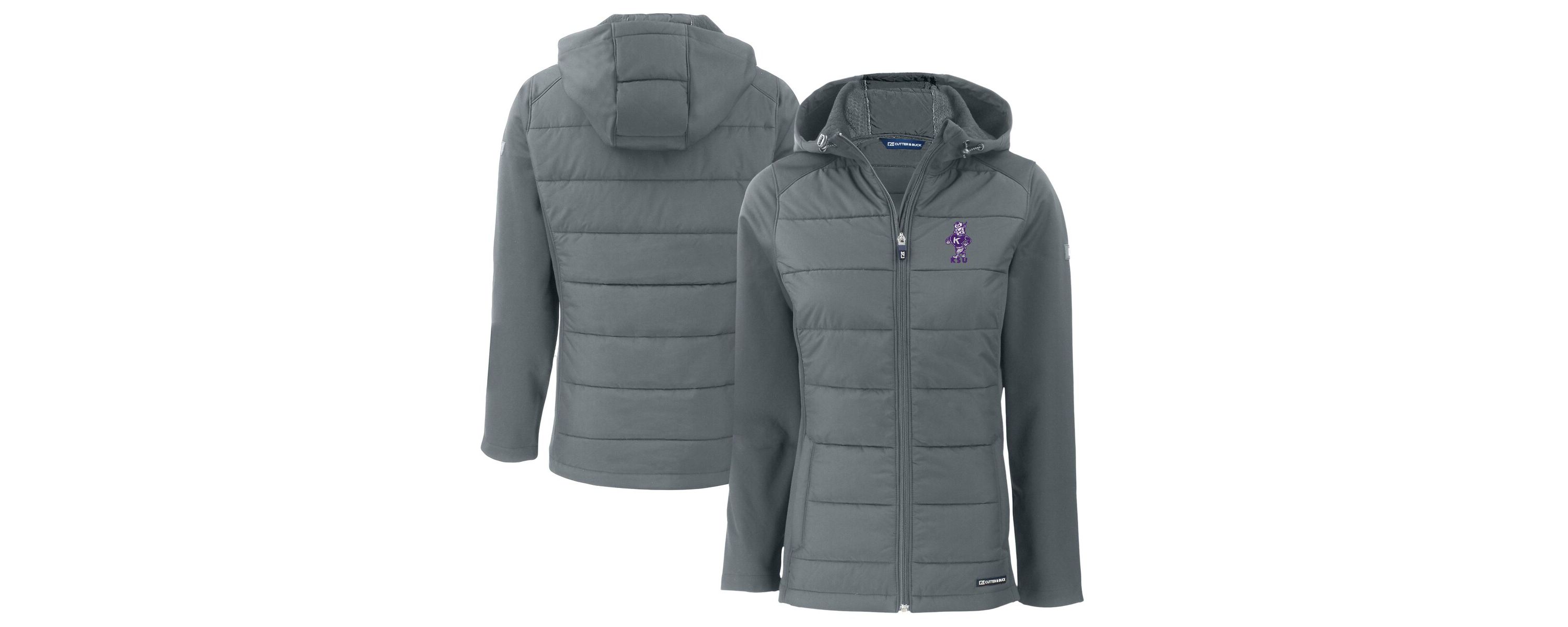 Cutter & Buck NCAA Kansas State Wildcats Vault Evoke Hybrid Eco ...