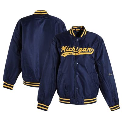 Hype and Vice NCAA Michigan Wolverines A-Game Varsity Full-Snap Jacket ...