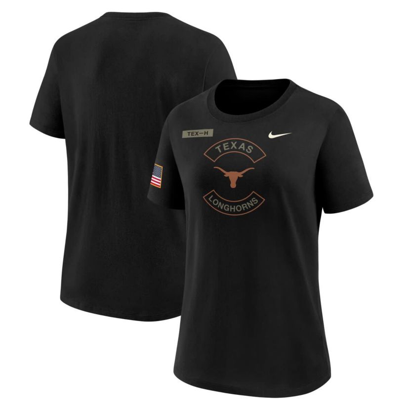 Nike® NCAA Nike Texas Longhorns 2025 Military Appreciation Dri-FIT T ...