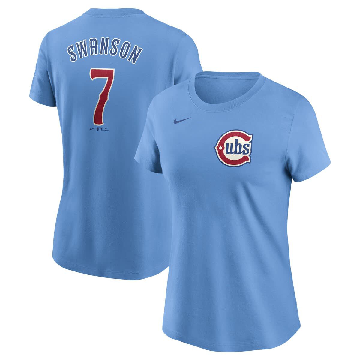 Nike® MLB Nike Dansby Swanson Light Chicago Cubs Cooperstown Collection ...