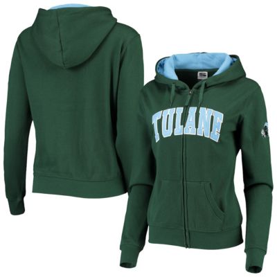 Colosseum Tulane Green Wave NCAA Tulane Wave Arched Name Full-Zip ...