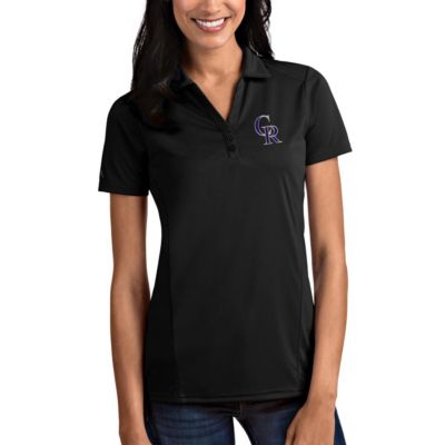 Antigua MLB Colorado Rockies Tribute Polo - Black | Belk