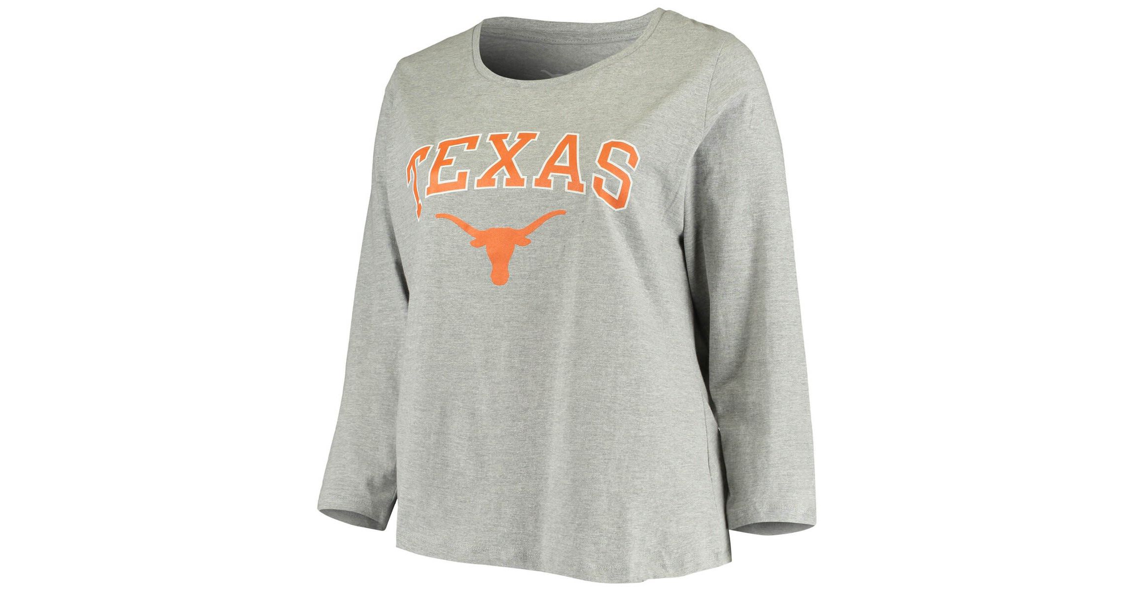 Profile NCAA ed Texas Longhorns Plus Size Logo Long Sleeve T-Shirt | Belk
