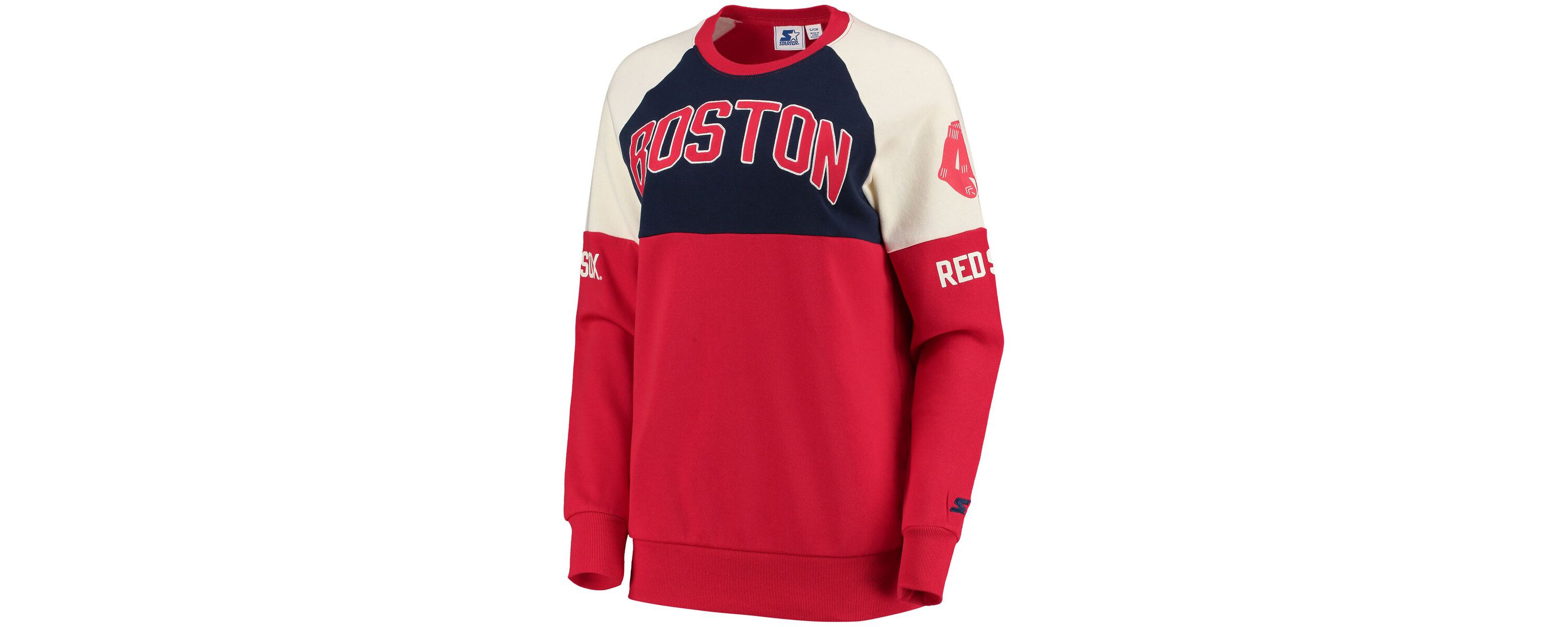 Starter Boston Red Sox MLB Boston Sox Baseline Raglan Pullover ...