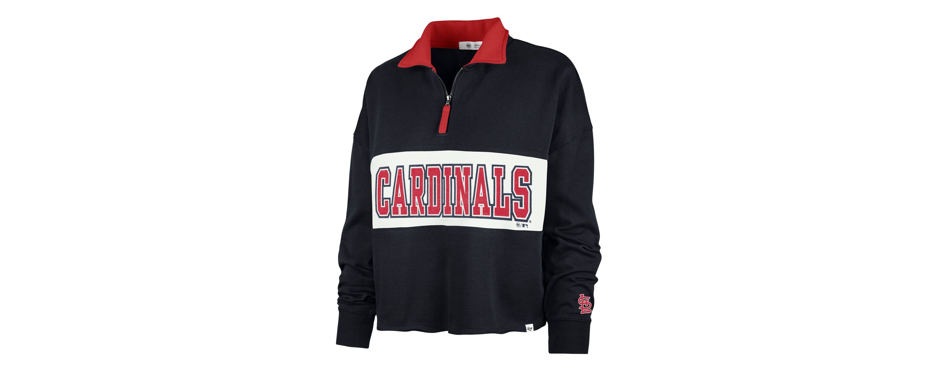 '47 MLB St. Louis Cardinals Remi Quarter-Zip Cropped Top | Belk