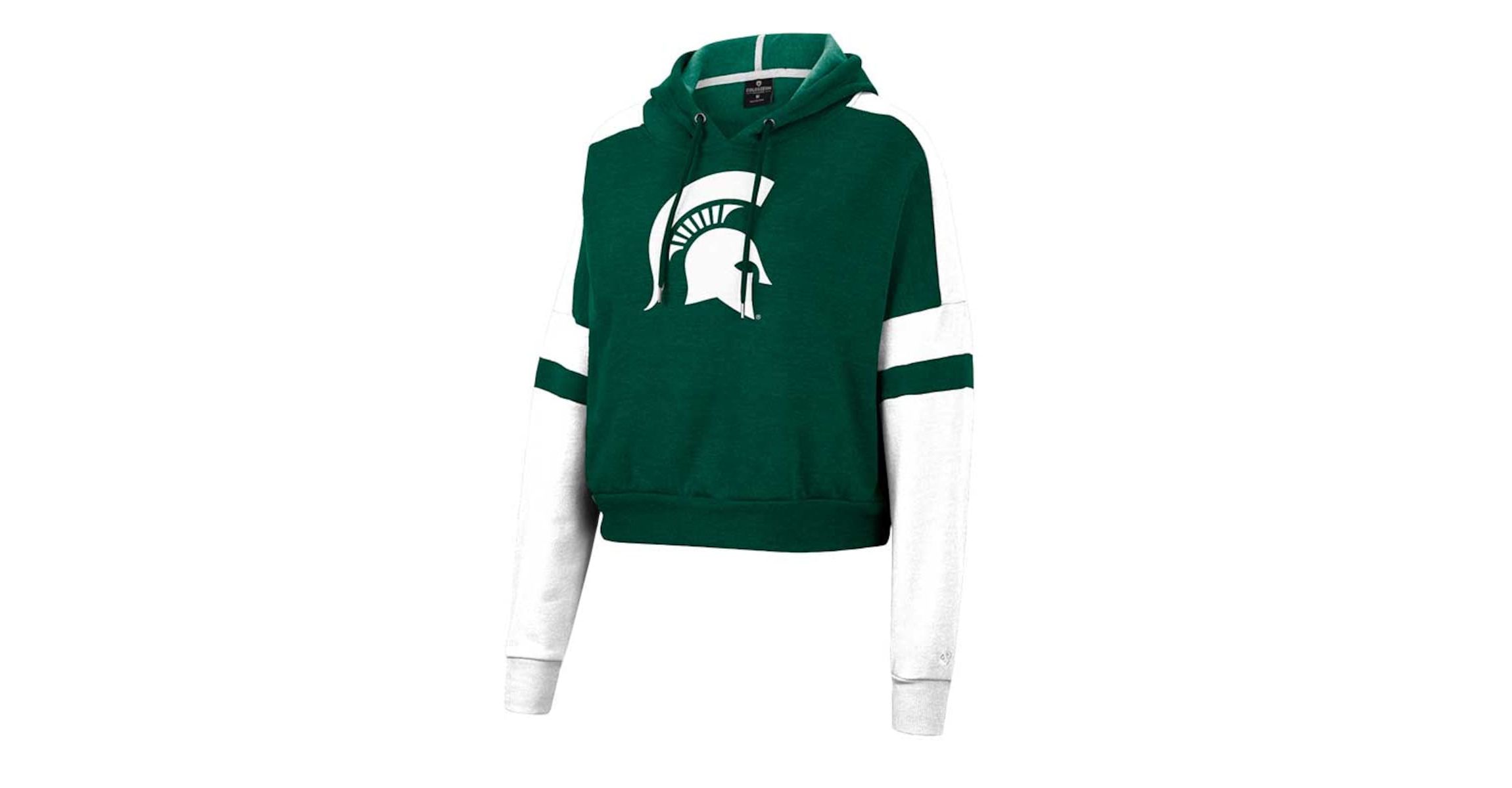 Colosseum NCAA Michigan State Spartans Throwback Stripe Arch Logo ...
