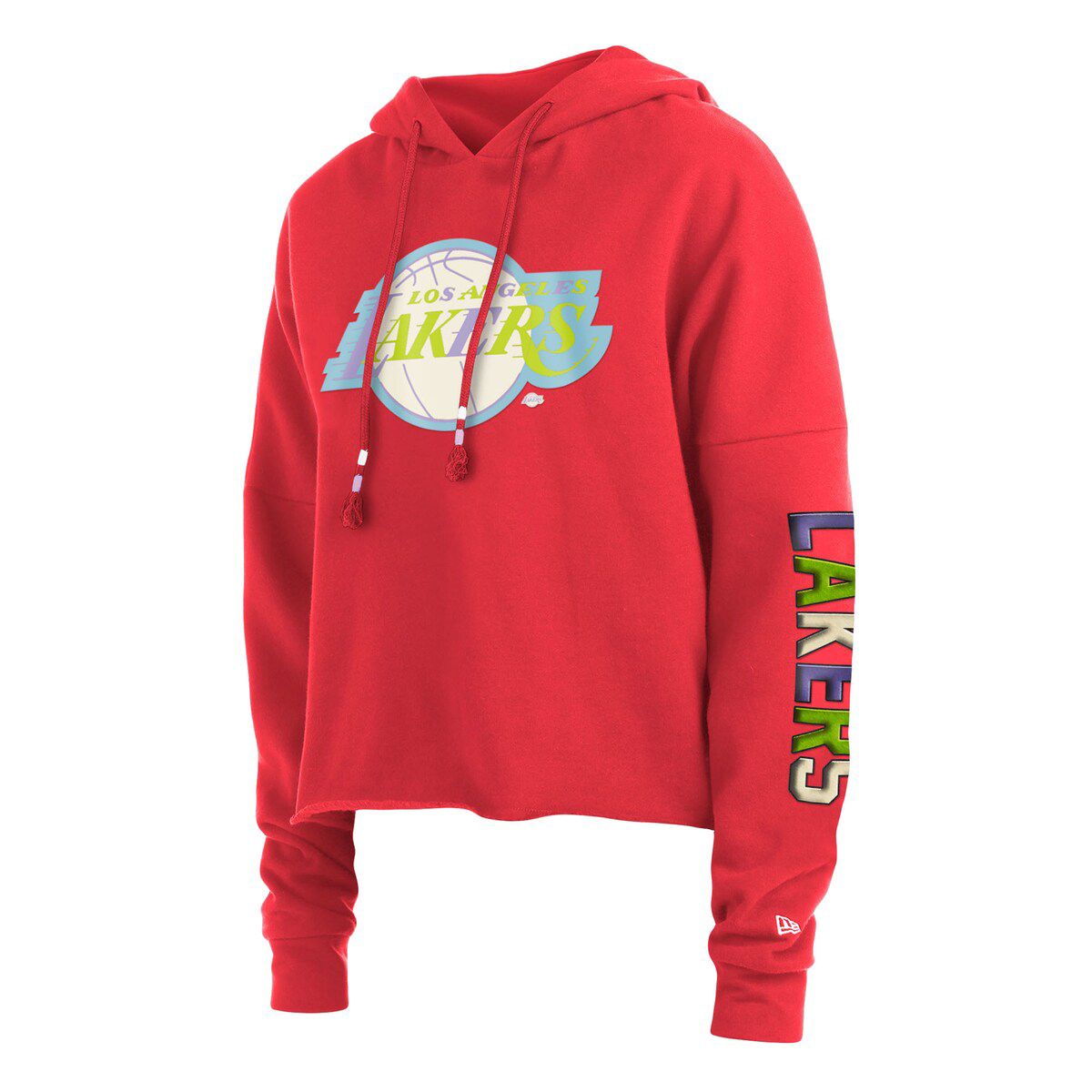 New Era NBA Los Angeles Lakers Color Pack Cropped Top Pullover Hoodie ...