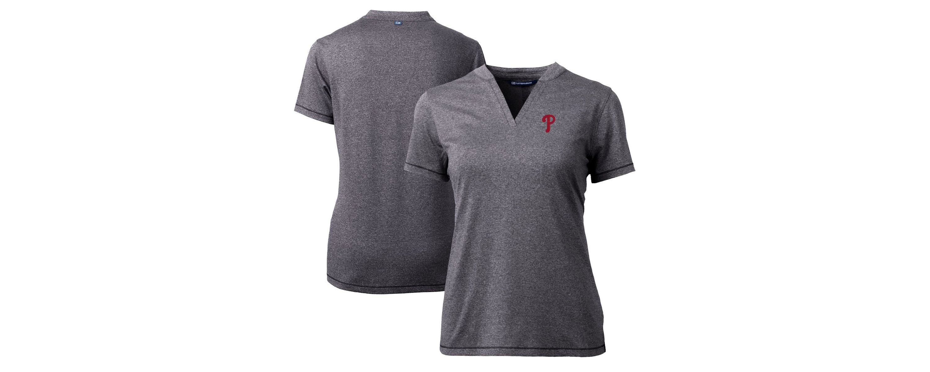 Cutter & Buck MLB Philadelphia Phillies DryTec Forge Stretch V-Neck ...
