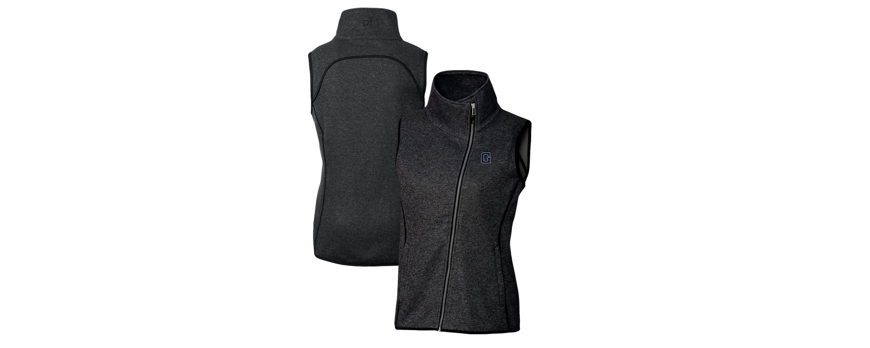 Cutter & Buck NCAA Georgetown Hoyas Mainsail Sweater-Knit Full-Zip Vest ...