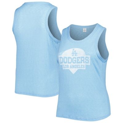 Soft as a Grape MLB Los Angeles Dodgers Plus Size High Neck Tri-Blend ...