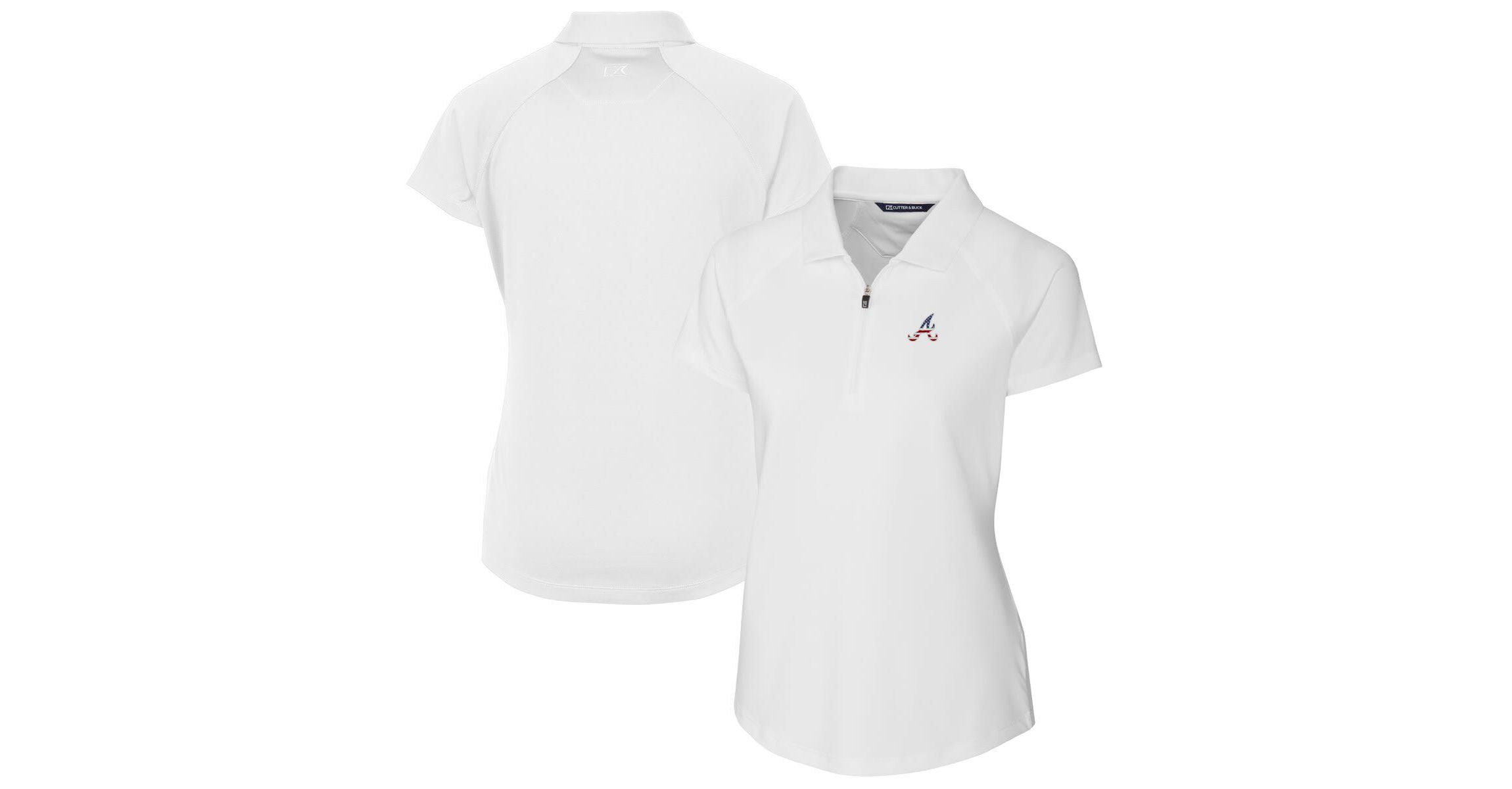 Cutter & Buck MLB Atlanta Braves Americana Logo DryTec Forge Stretch ...