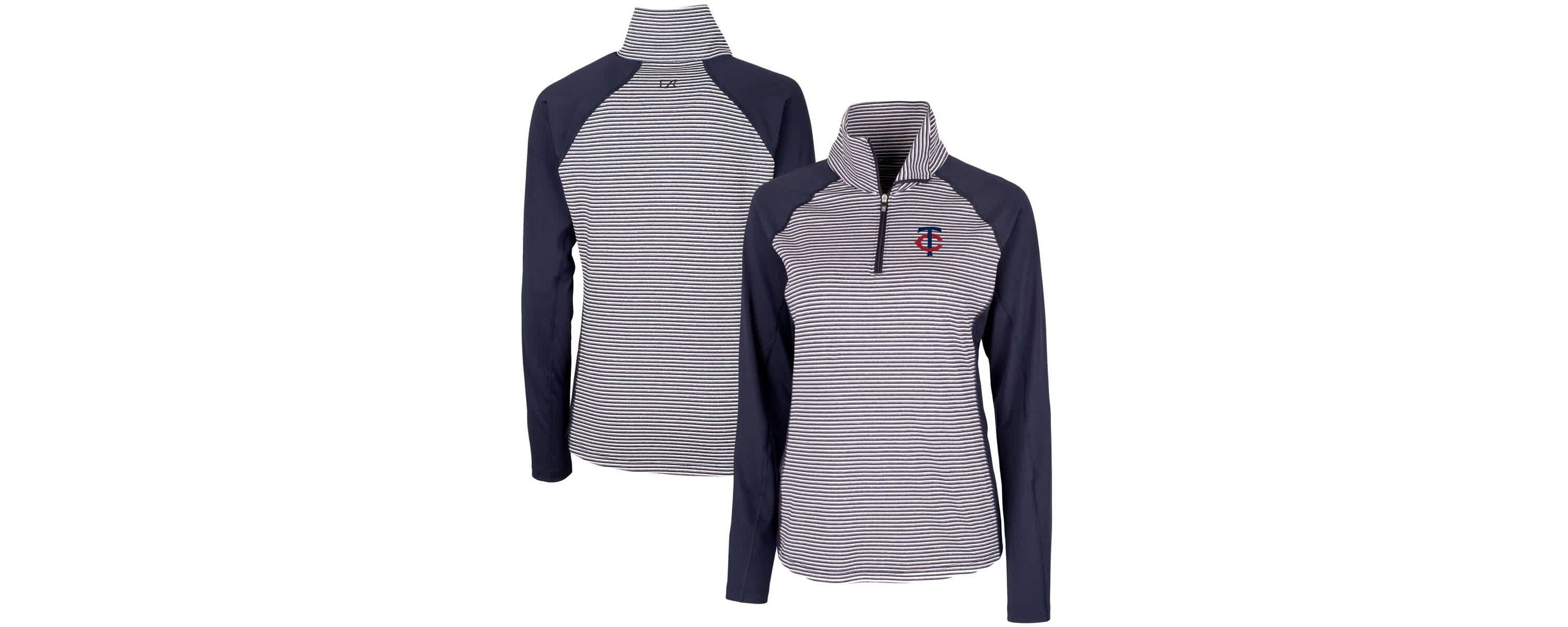 Cutter & Buck MLB Minnesota Twins DryTec Forge Tonal Stripe Stretch ...