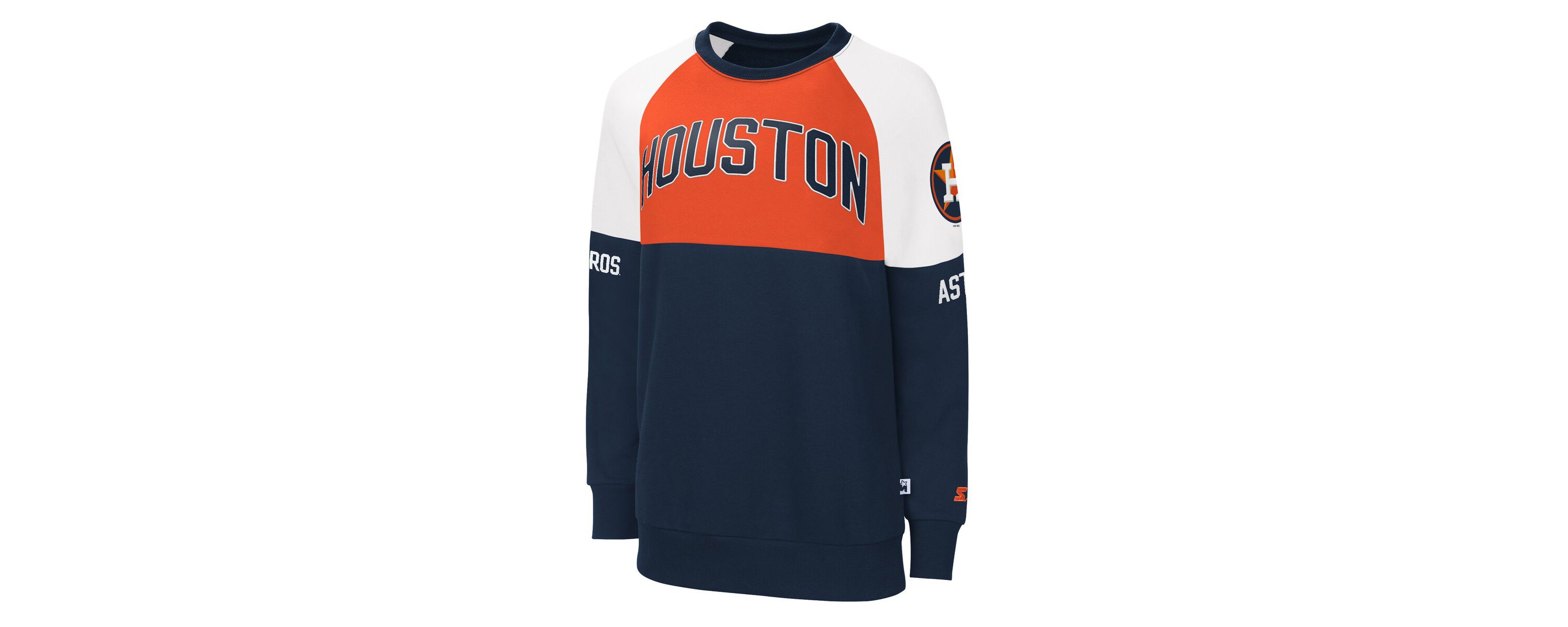 Starter MLB Houston Astros Baseline Raglan Pullover Sweatshirt | Belk