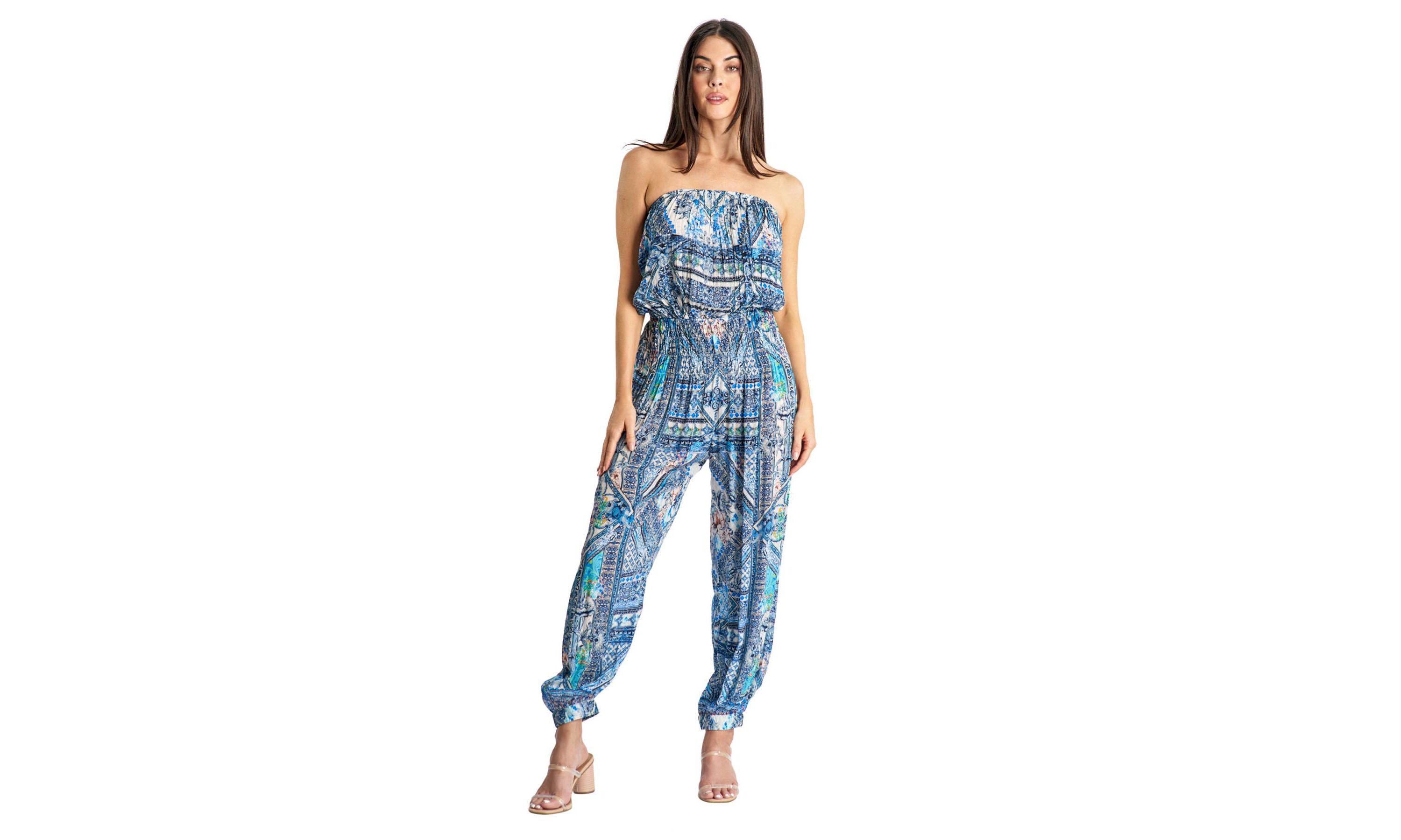 La Moda Clothings Jumpsuit With Ankle Cuffs | Belk
