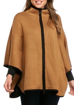 Anne Klein Women's Color Block Zip Front Cape | belk