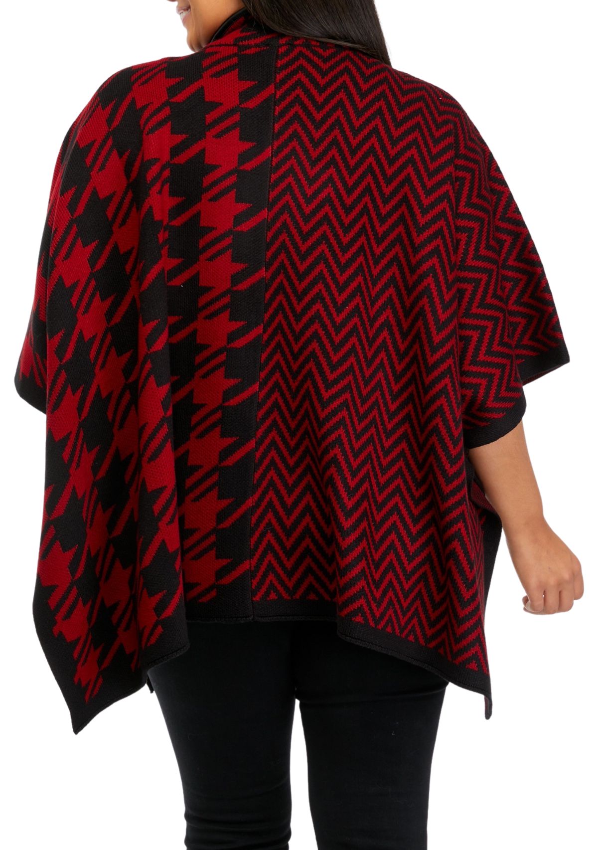 Anne Klein Plus Size Pattern Zip Front Cape | Belk