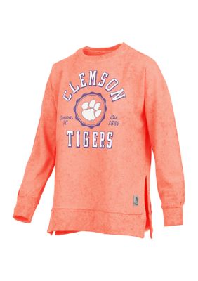 Pressbox NCAA Clemson Tigers Bishop Sun Washed Fleece Pullover | belk