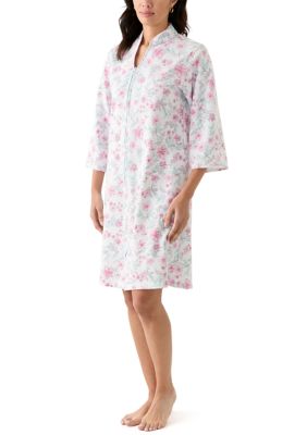 Miss Elaine Women's Short Zip Front Robe | belk