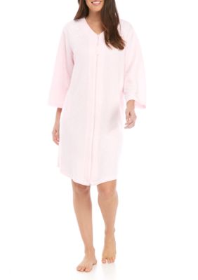 Miss Elaine Women's Quilt Knit Short Zip Robe | belk