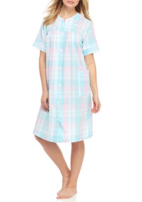 Miss Elaine Short Grip Seersucker Robe | belk