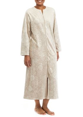 Miss Elaine Women's Embossed Fleece Long Robe | belk