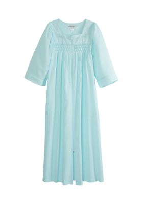 Miss Elaine Seersucker Long Zip Robe | belk