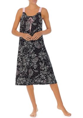 Ellen Tracy Womens Sleeveless Midi Nightgown Belk