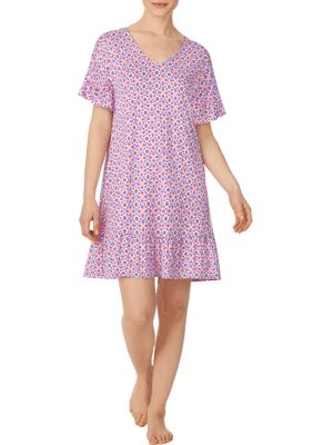 Ellen Tracy Womens Short Tunic Nightgown Belk