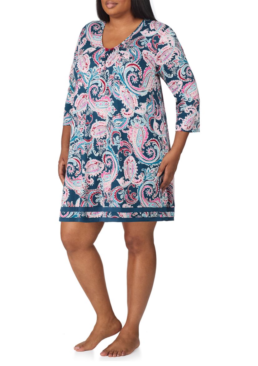Ellen Tracy Plus Size Printed Nightgown | Belk