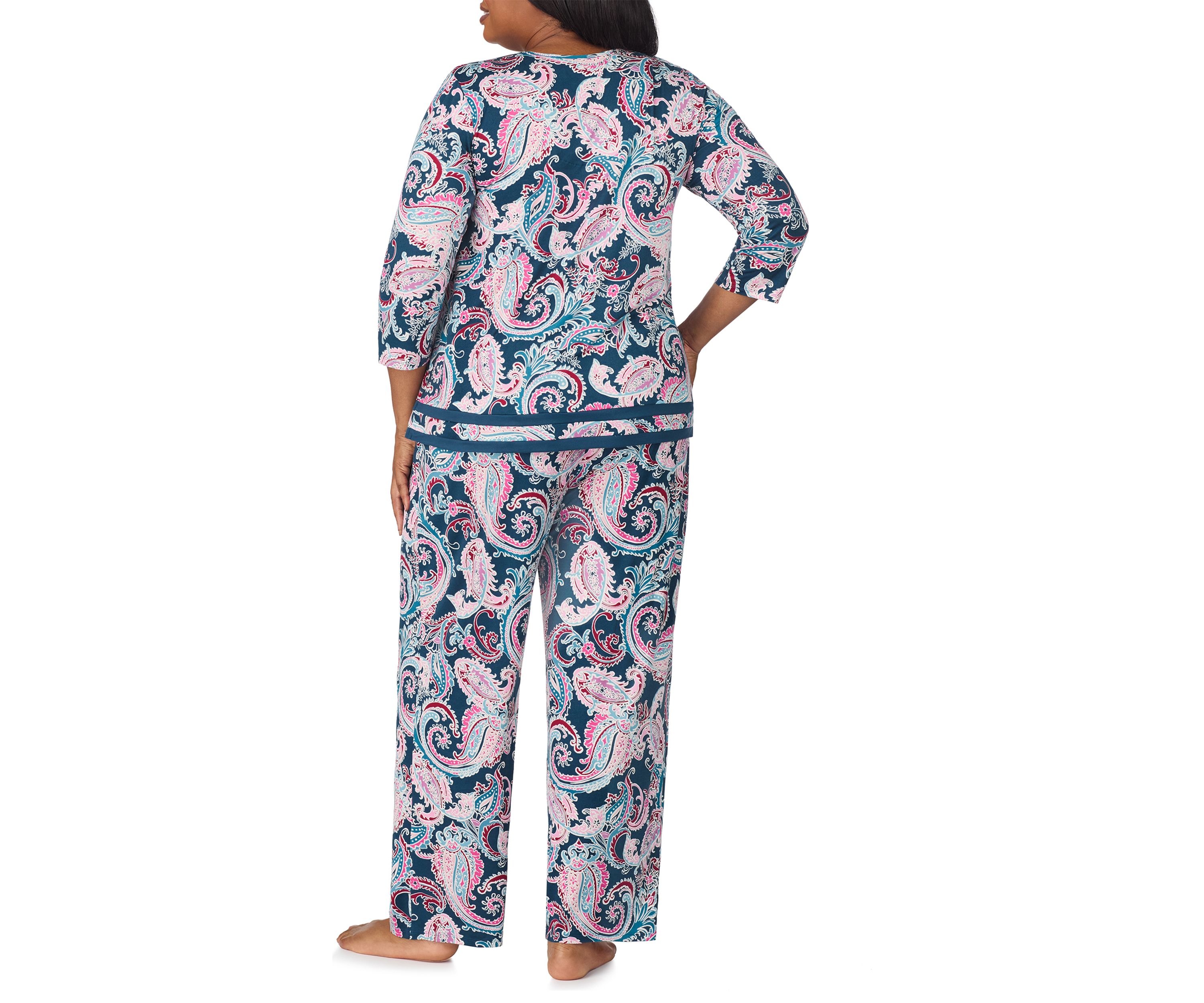 Ellen Tracy Plus Size Printed Pajama Set | Belk