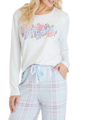 Jaclyn Intimates Whisper Luxe Long Sleeve Sleep Top | belk