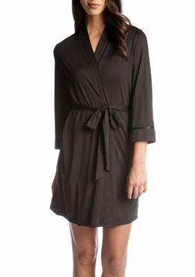 New Directions® Silky Jersey Wrap Robe | belk