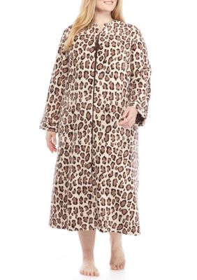 Kim Rogers® Plus Size 11- Zip Animal Robe | belk