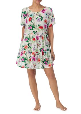 Kensie Floral Printed Babydoll Nightgown | belk