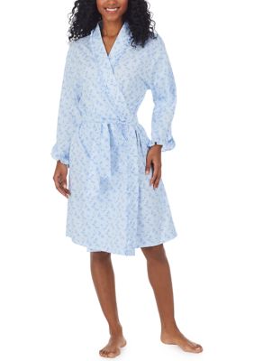 Ellen Tracy 3/4 Sleeve Short Zip Robe | belk