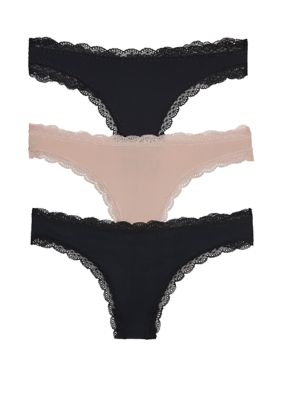 Honeydew Intimates Set of 3 Aiden Thong Panties | belk