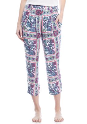 New Directions® Harem Paisley Patchwork Capri Pants | belk
