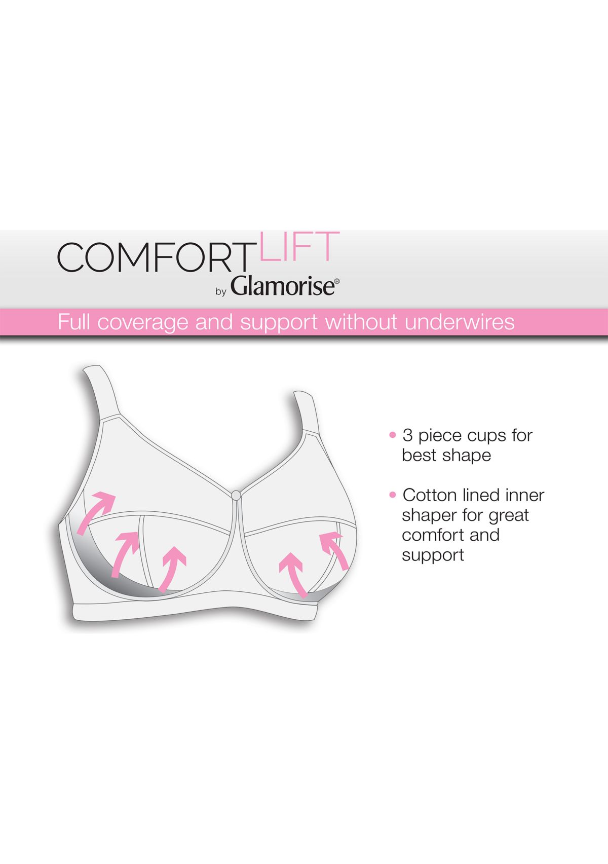 Glamorise® Comfortlift Posture Back Support Bra | Belk