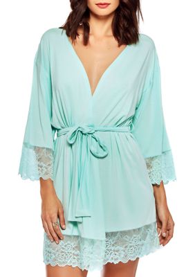 iCollection Alina Lace Overlay Modal Robe | belk