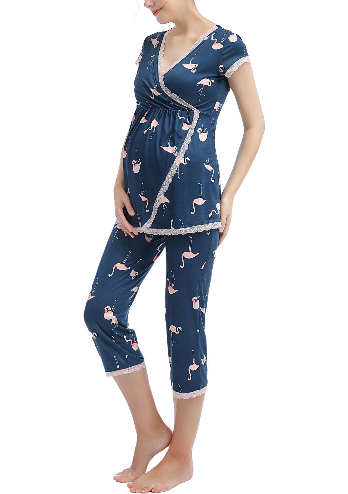 Kimi & Kai Addison Maternity Nursing PJ Set | Belk