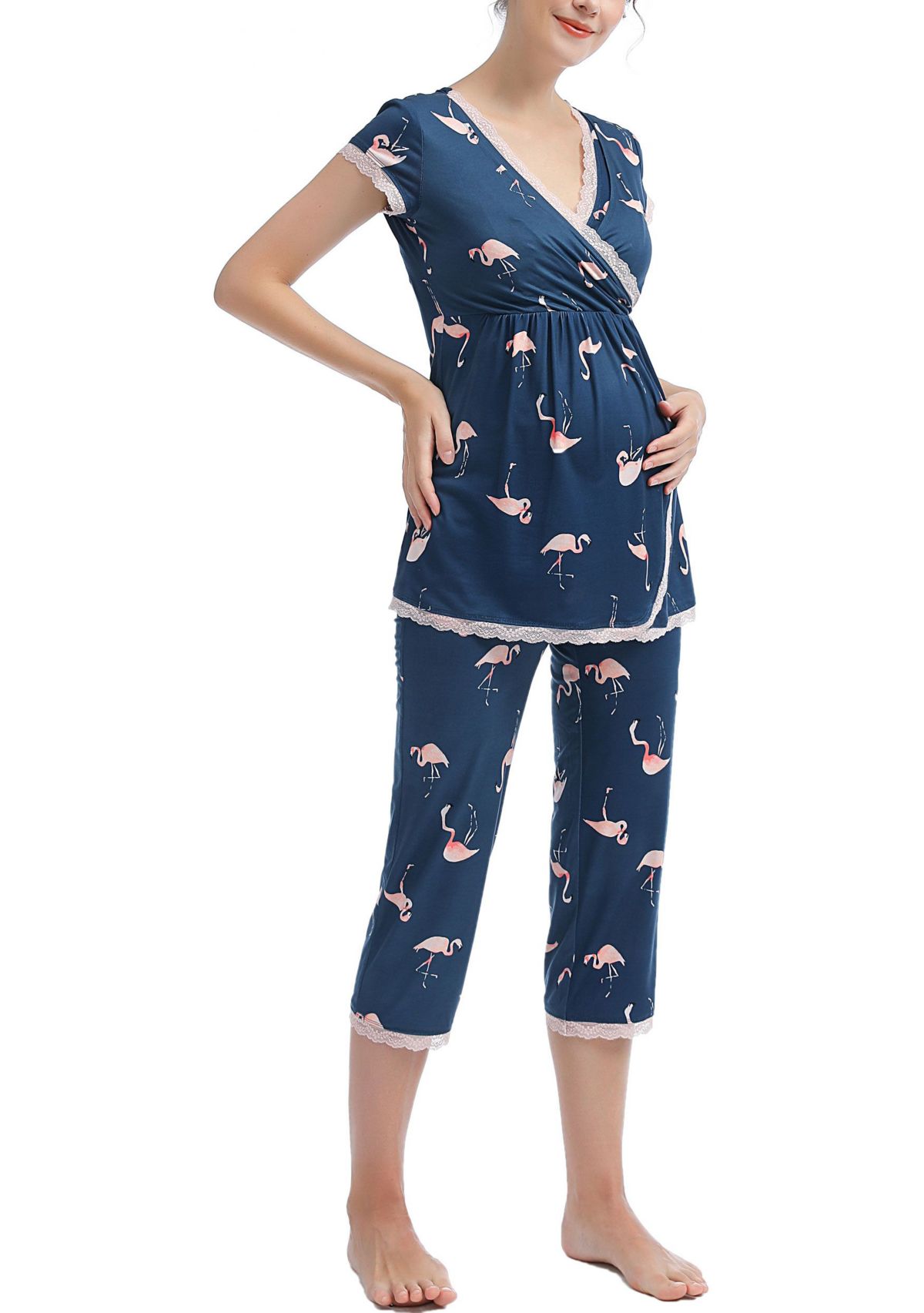 Kimi & Kai Addison Maternity Nursing PJ Set | Belk
