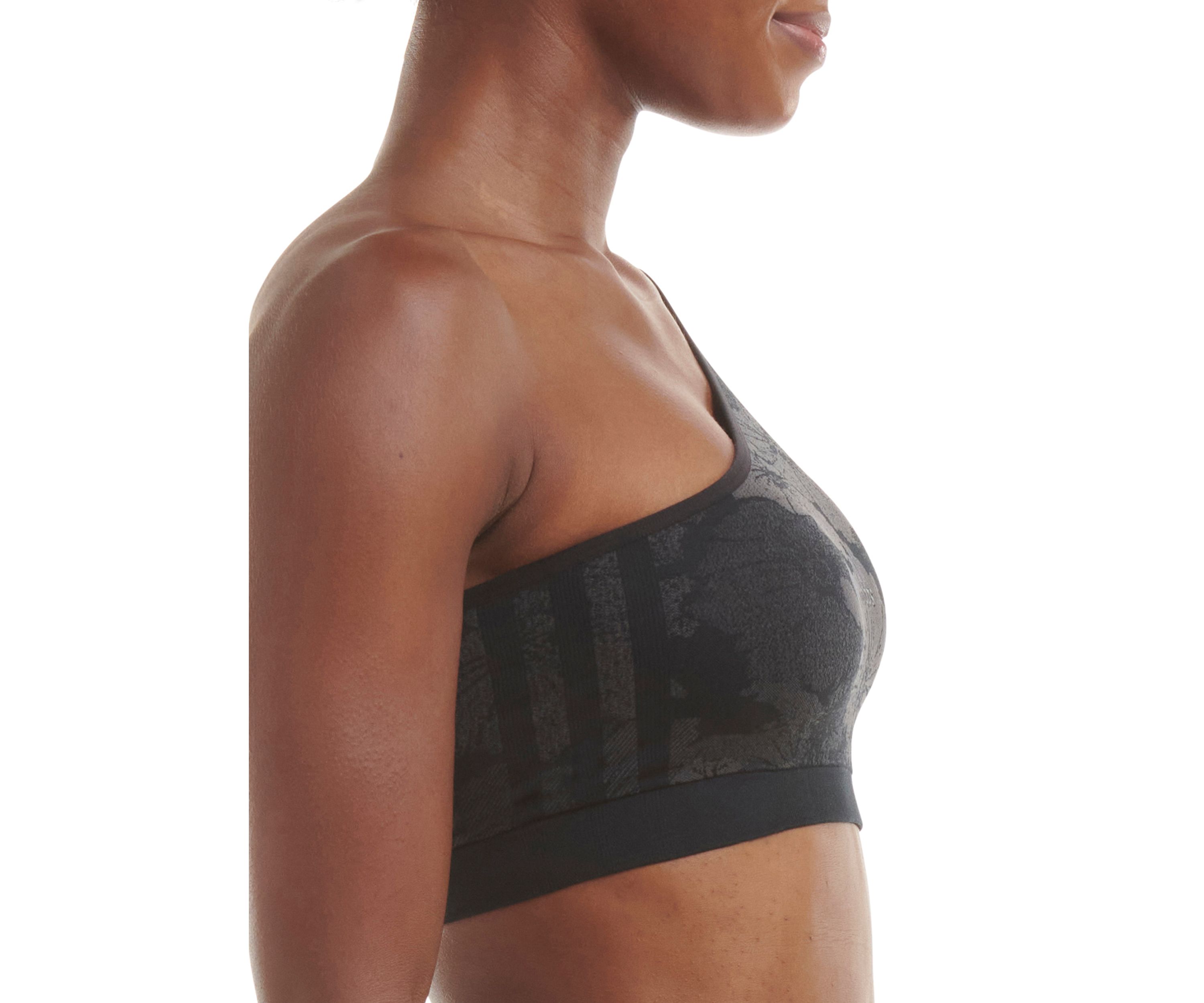 adidas 720 Degree Stretch Jacquard Asymmetric Bralette | Belk
