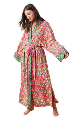 Printfresh Royal Cheetah Printed Satin Robe | belk