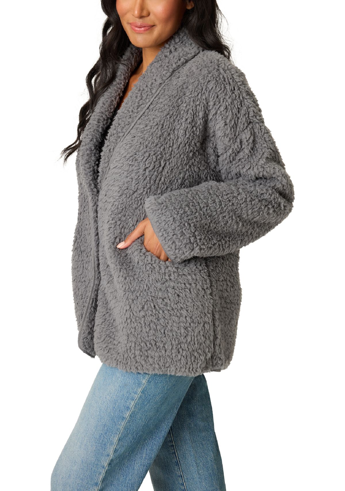 P.J. Salvage Women's Shearling Cardigan | Belk