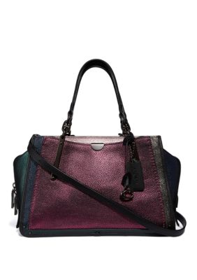 COACH Dreamer Metallic Colorblock Satchel | belk